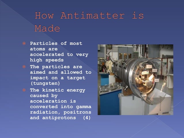 Antimatter | PPTX | Chemistry | Science