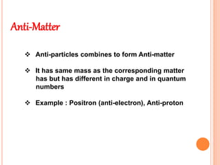Anti matter | PPTX