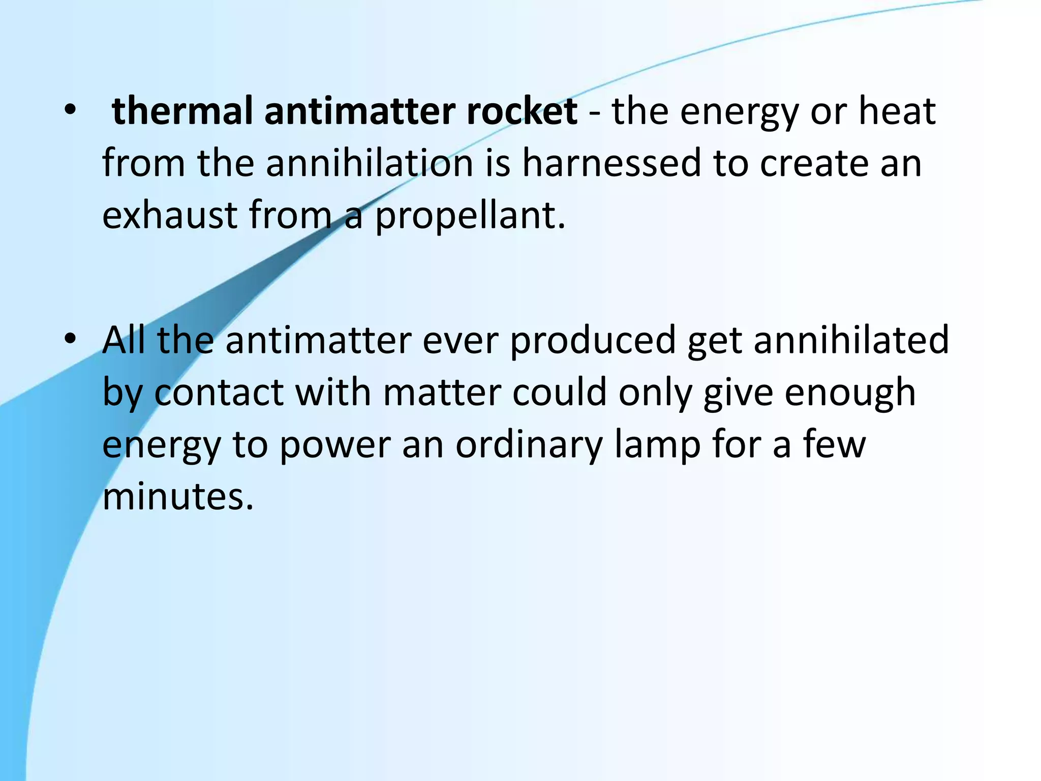 Antimatter ppt | PPTX