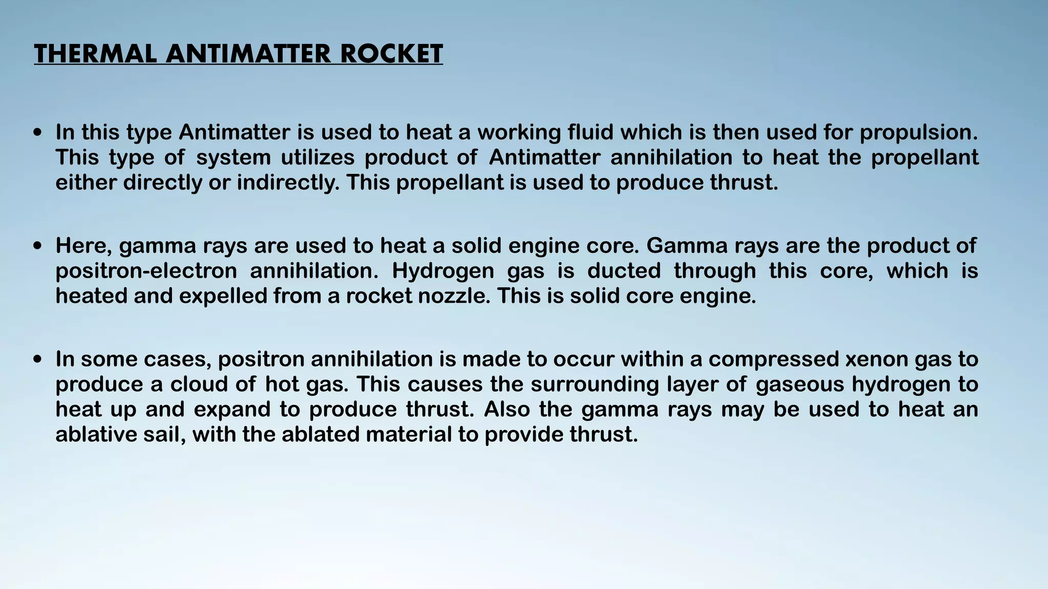ANTIMATTER ROCKET PROPULSION | PDF