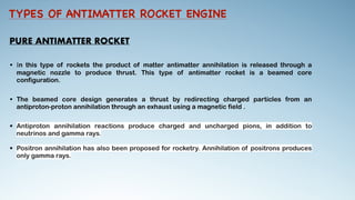 ANTIMATTER ROCKET PROPULSION | PDF
