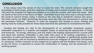ANTIMATTER ROCKET PROPULSION | PDF