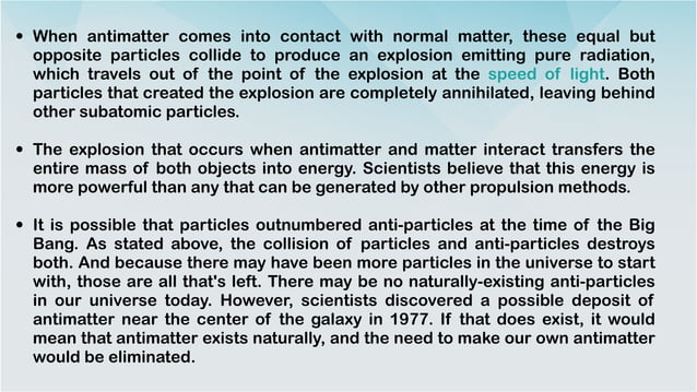ANTIMATTER ROCKET PROPULSION | PDF