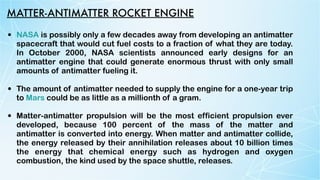 ANTIMATTER ROCKET PROPULSION | PDF