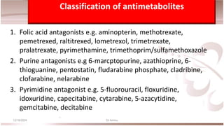 ANTIMETABOLITES Slides of medical biochemistry | PDF