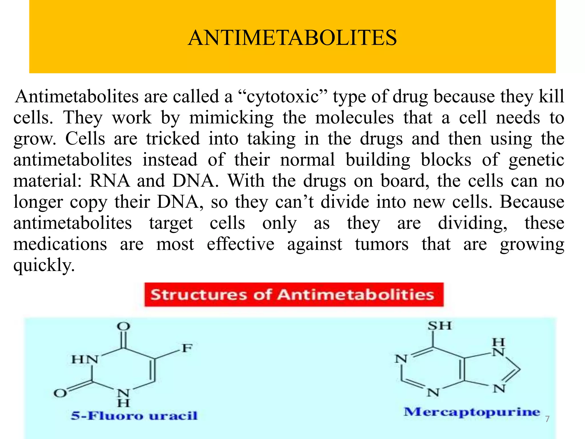 ANTIMETABOLITES & 6- THIOGUANINE.pptx | Cancer | Diseases and Conditions