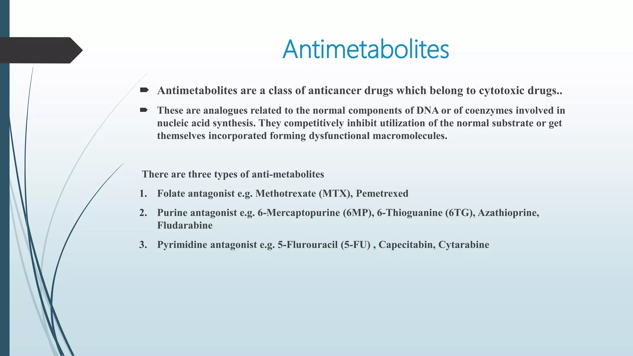 Antimetabolites99 | PPTX