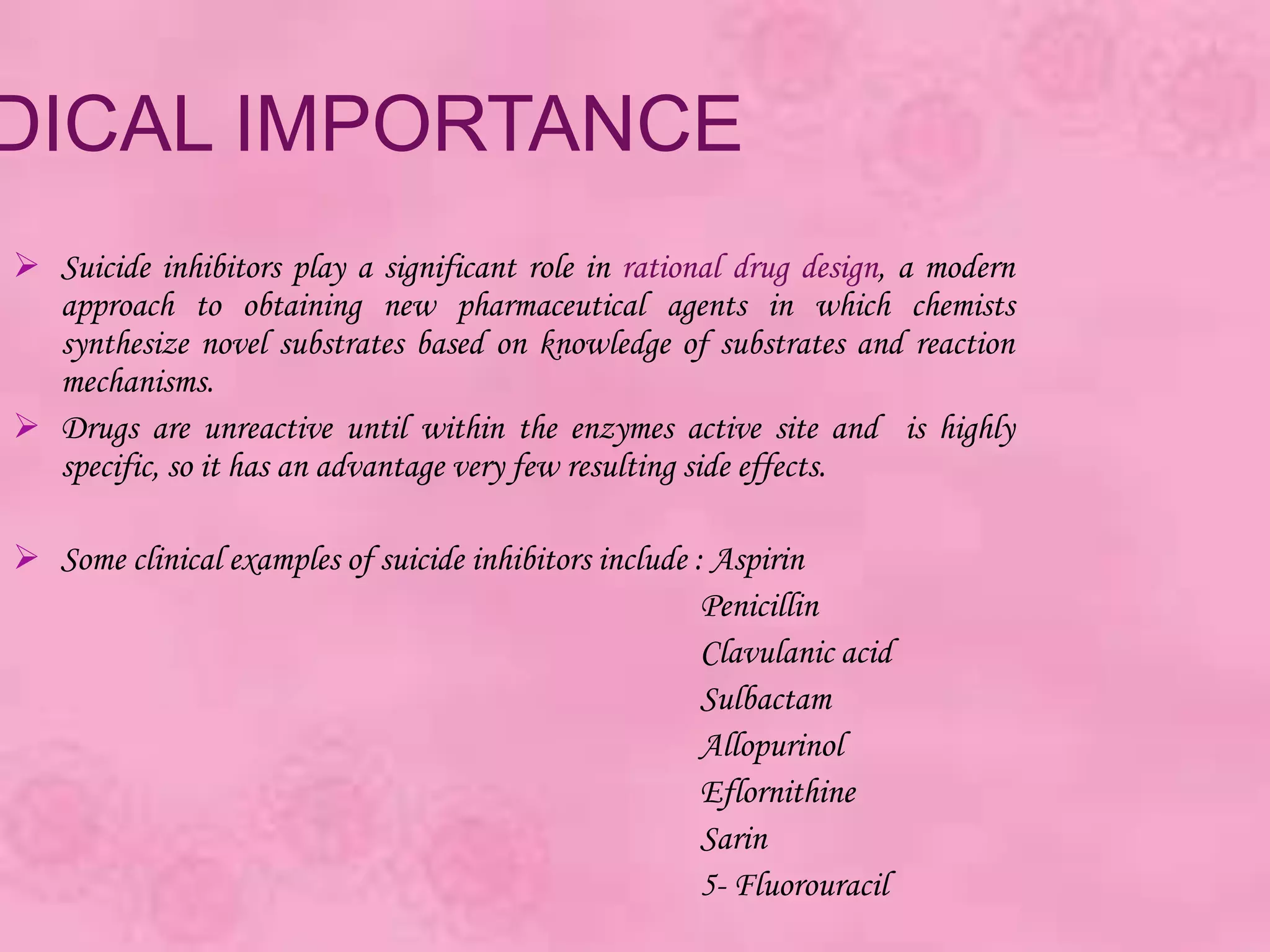 Antimetabolites and suicide inhibitors | PPTX