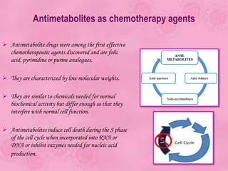 Antimetabolites and suicide inhibitors | PPTX