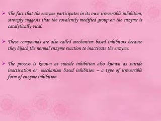 Antimetabolites and suicide inhibitors | PPTX
