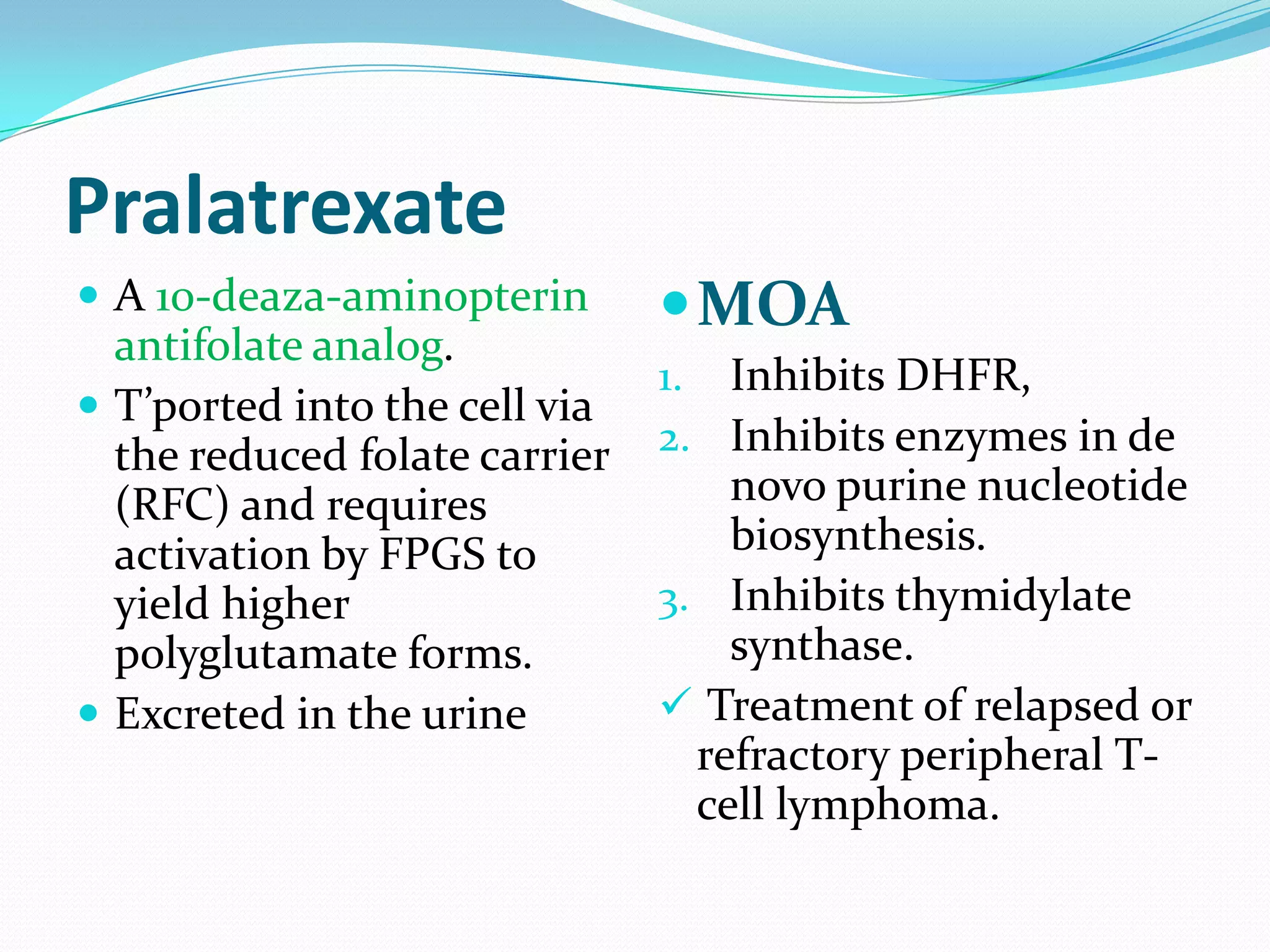 Antimetabolites in cancer chemotherapy | PPTX