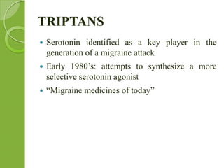 ANTI MIGRAINE AGENTS | PDF