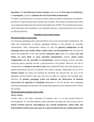 Antimicribial used as preservatives their merits and demerits | PDF