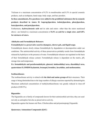 Antimicribial used as preservatives their merits and demerits | PDF
