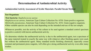 Antimicrobial finish on bleached cotton fabric with Aloe Vera | PPTX