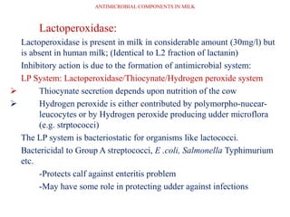 Antimicrobial activity raw milk | PPTX