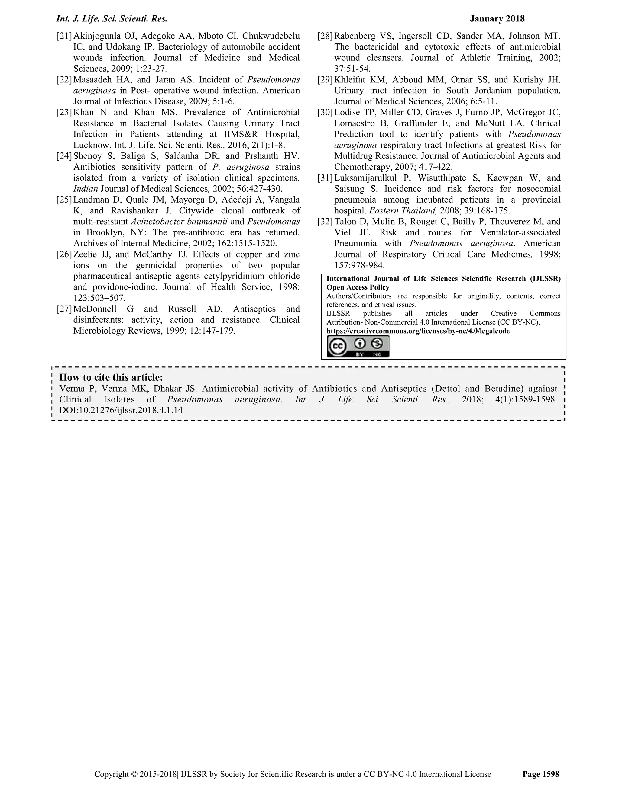 Antimicrobial activity of Antibiotics and Antiseptics (Dettol and ...