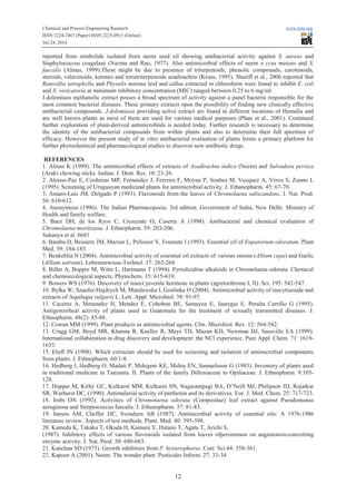 Antimicrobial activity of leaf extracts of jurinea dolomiaea plant | PDF