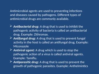 Antimicrobial Agents Infections and Diseases | PPTX