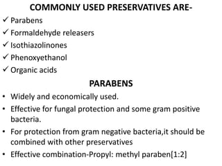 ANTIMICROBIAL AGENTS USED AS PRESERVATIVES.pptx