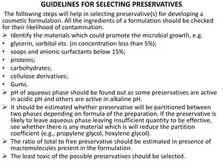 ANTIMICROBIAL AGENTS USED AS PRESERVATIVES.pptx