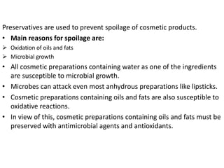 ANTIMICROBIAL AGENTS USED AS PRESERVATIVES.pptx