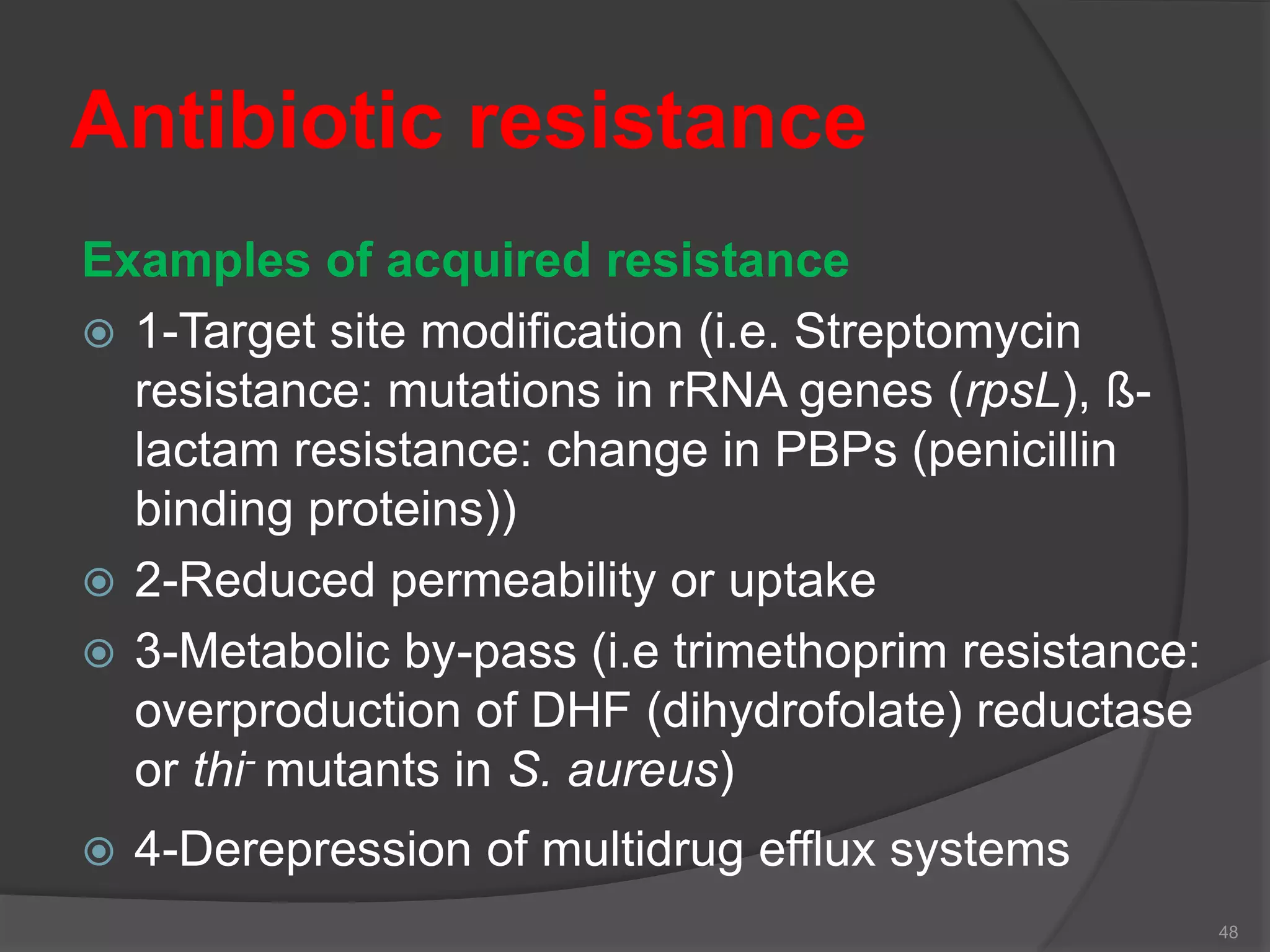 Antimicrobial chemotherapy & bacterial resistance dr. ihsan alsaimary | PPT