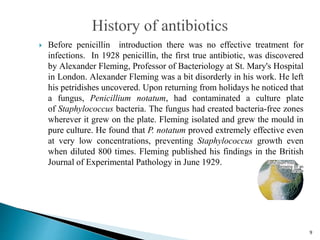 Antimicrobial drugs class | PPTX