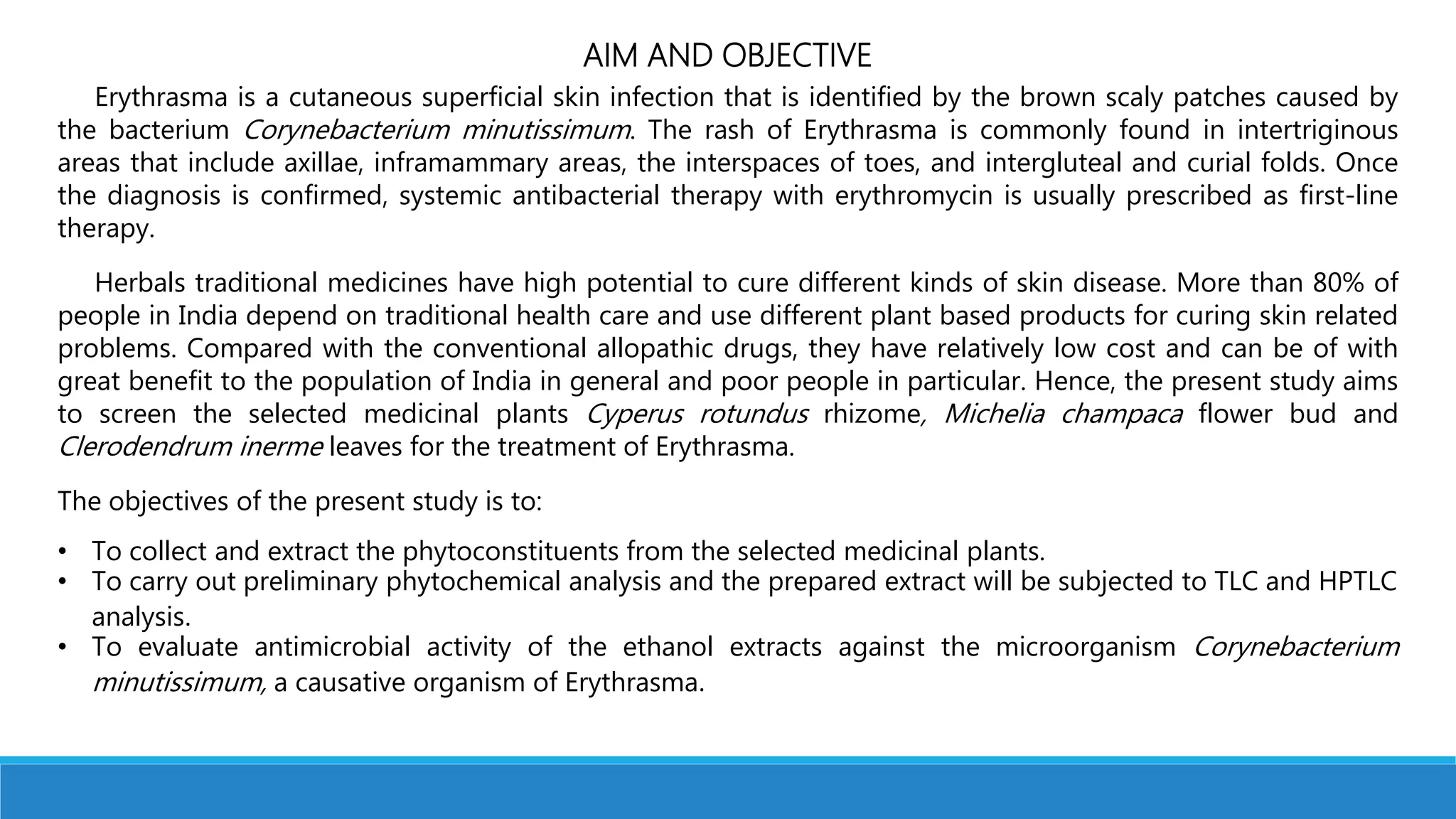 Antimicrobial effect of medicinal plants against erythrasma inducing ...