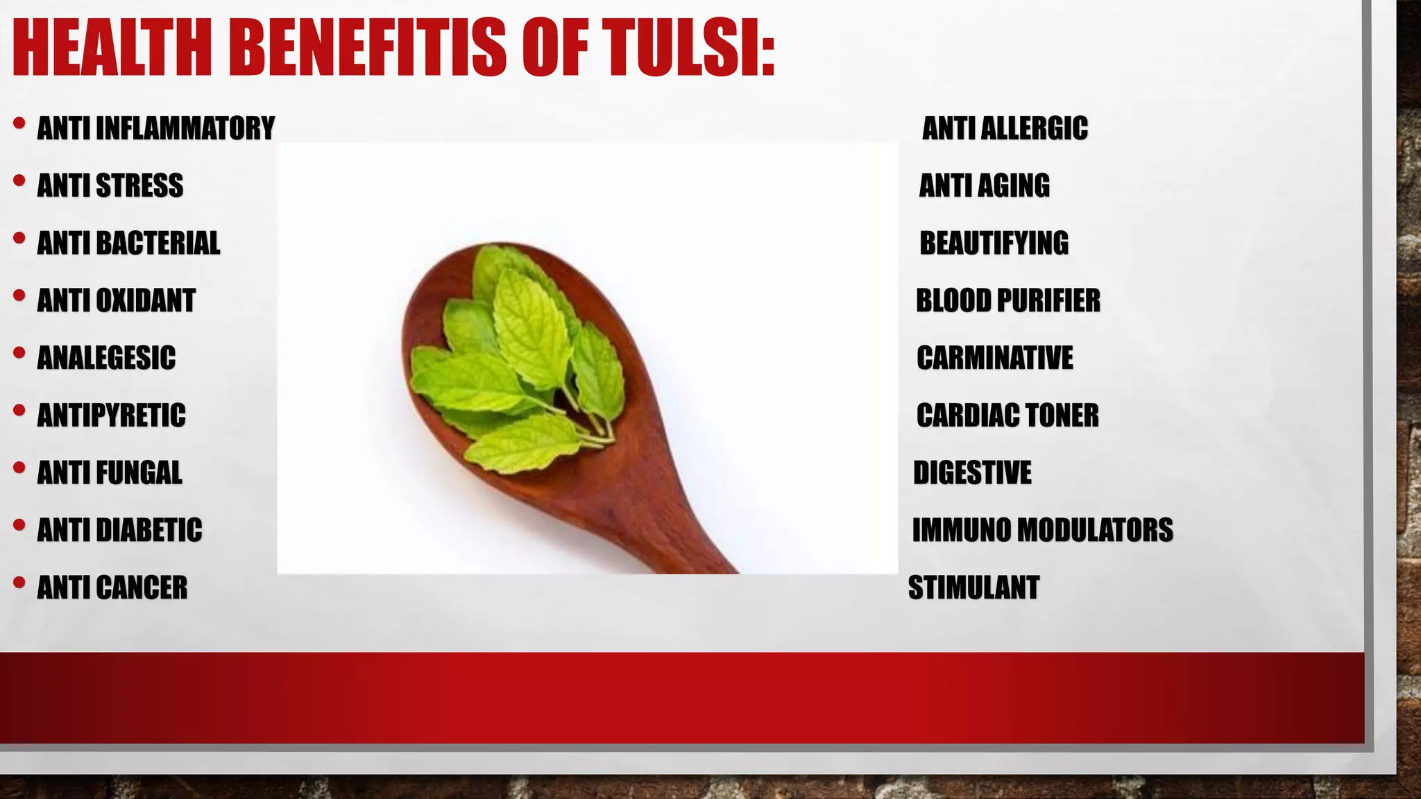 Antimicrobial efficacy of tulsi leaf extract on periodontal | PPT