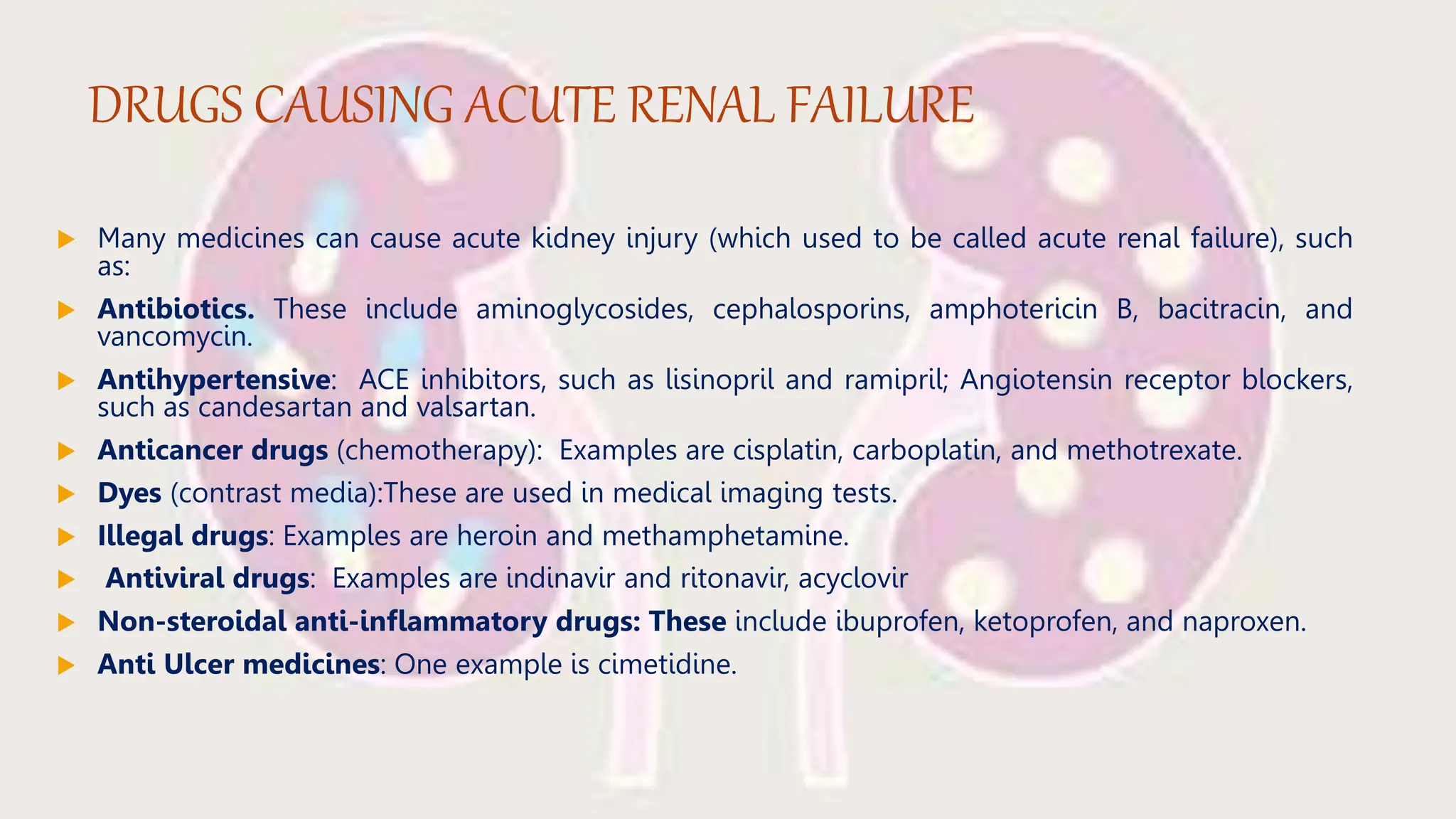 ANTIMICROBIAL INDUCED RENAL FAILURE.pptx | Chemistry | Science
