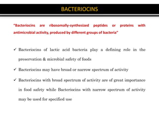 Antimicrobial metabolites of lactic acid bacteria and its application ...