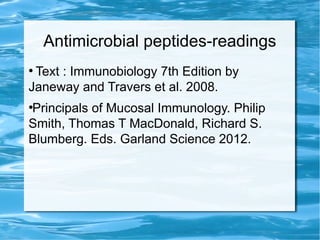 Antimicrobial peptides | PDF