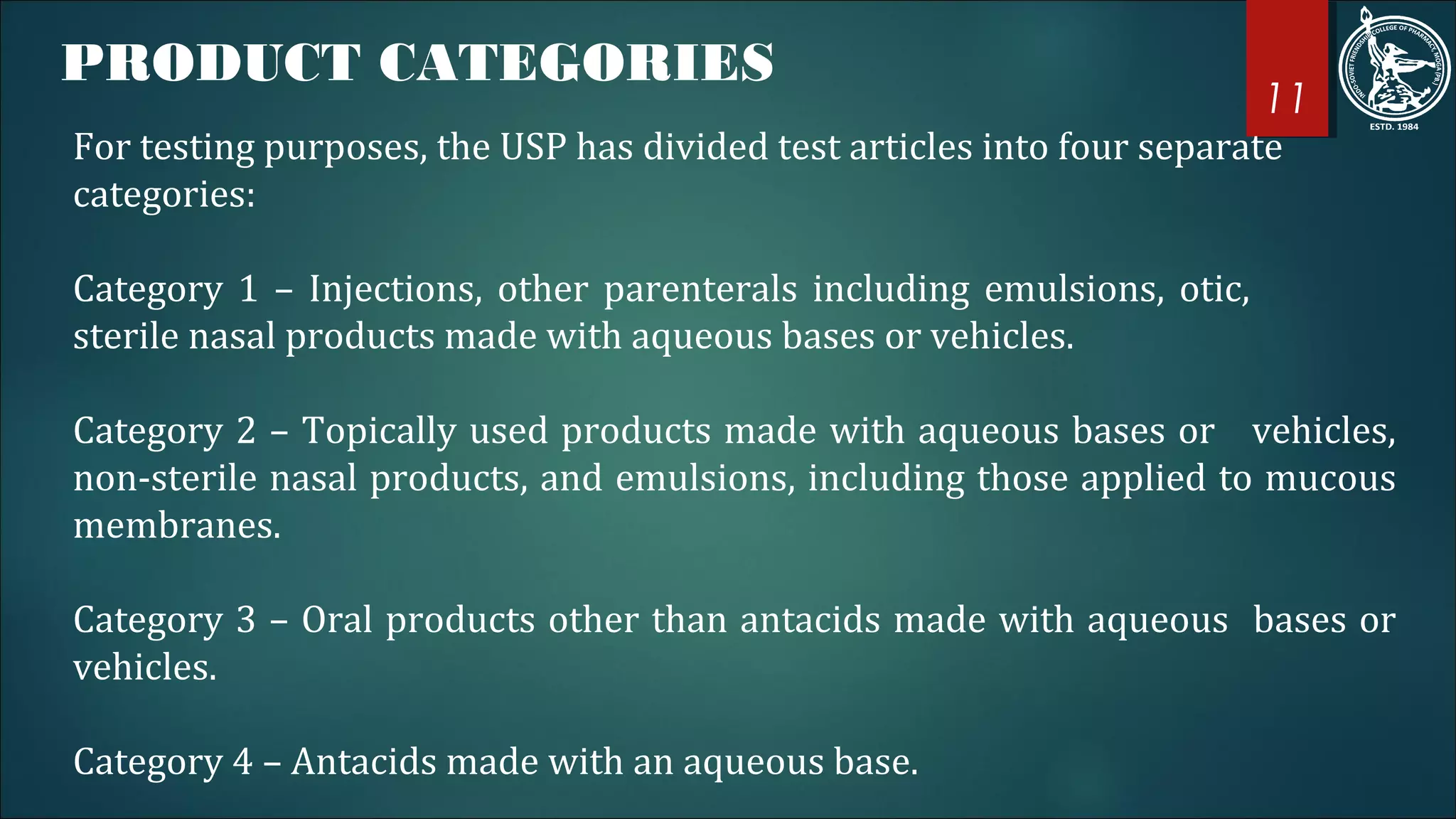 EVALUATION OF EFFICACY OF ANTIMICOBIAL PRESERVATIVE | PPT