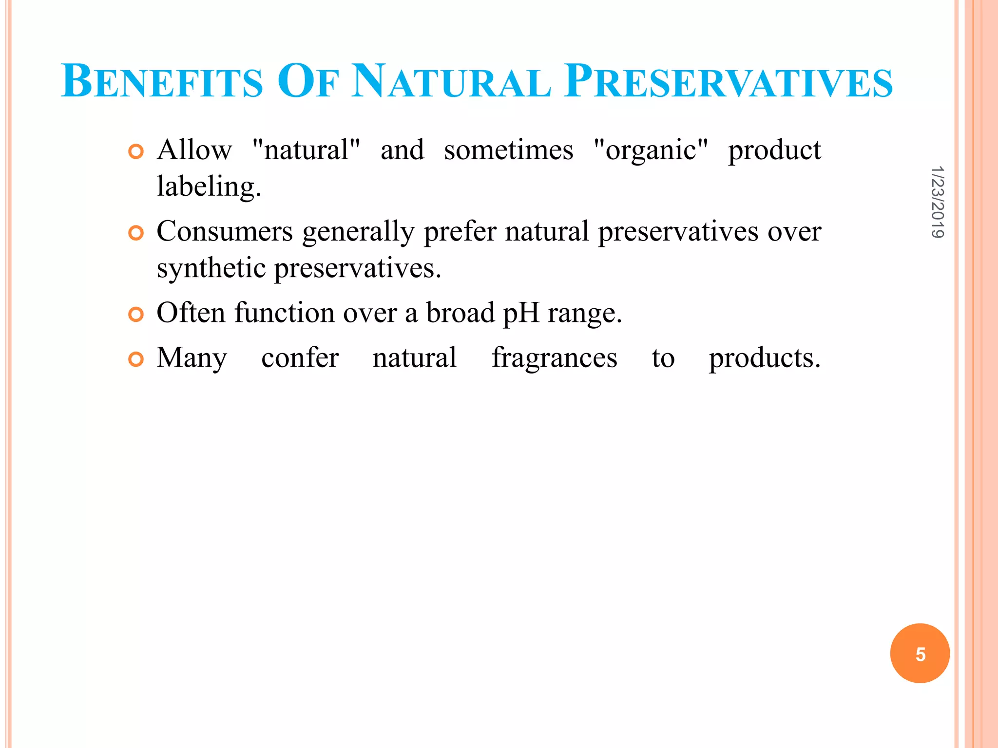 Antimicrobial preservatives | PPTX