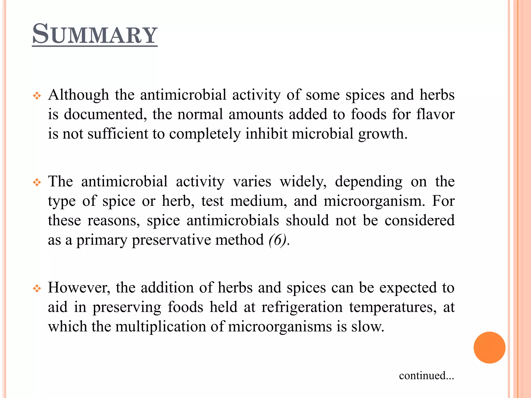 Antimicrobial Properties of Spices by Komal Bhadoria | PDF