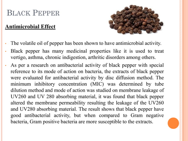 Antimicrobial Properties of Spices by Komal Bhadoria | PDF