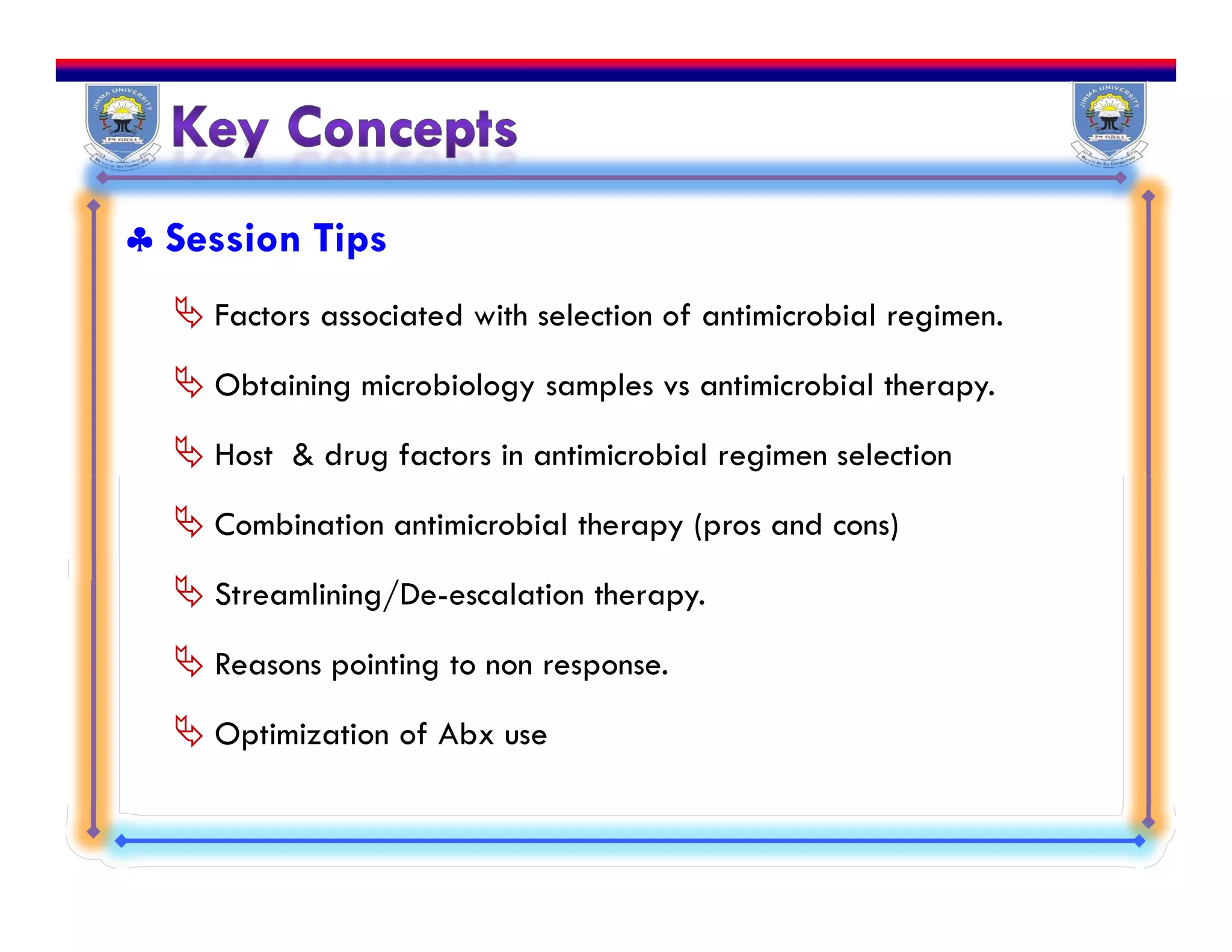 Antimicrobial regimen selection | PDF