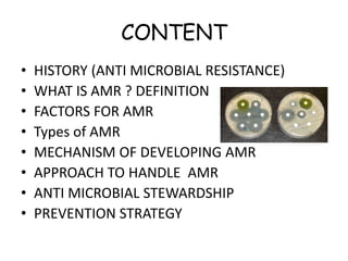 ANTI MICROBIAL RESISTANCE.pptx for medical students,doctor | PPTX