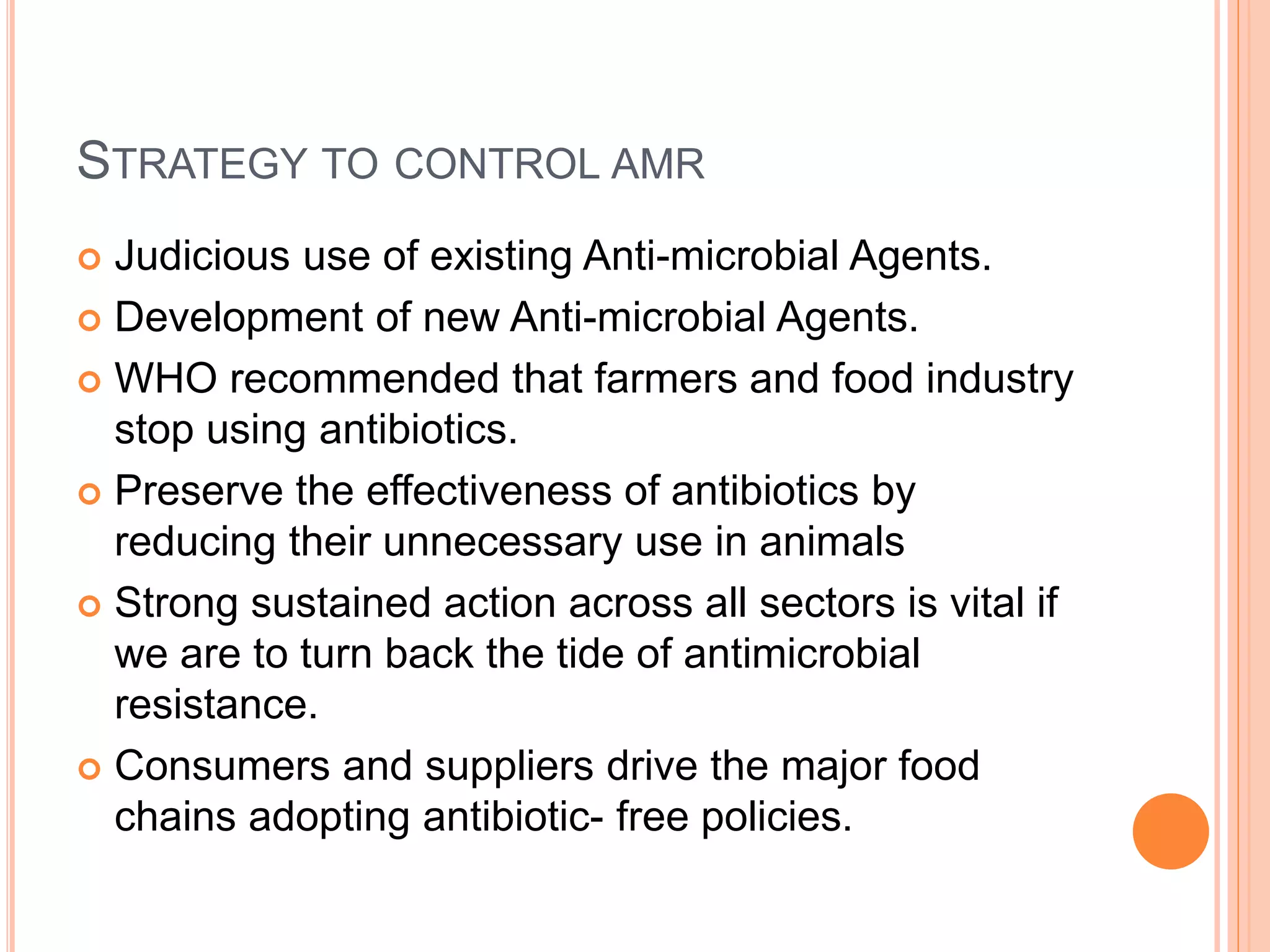 Antimicrobial resistance (amr) | PPTX