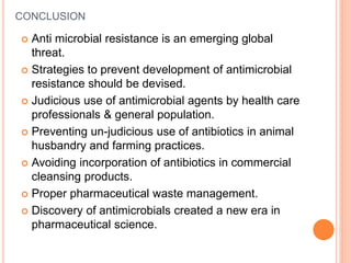 Antimicrobial resistance (amr) | PPTX