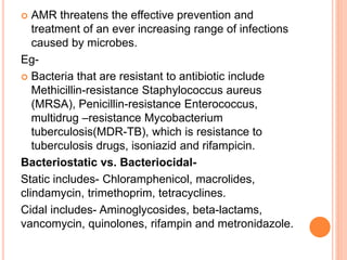 Antimicrobial resistance (amr) | PPTX