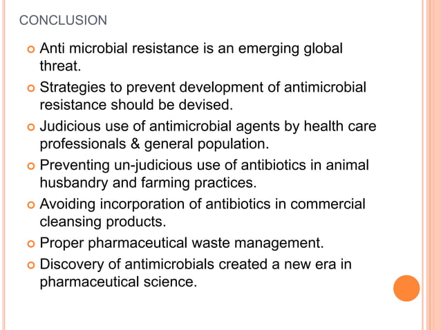 Antimicrobial Resistance Amr