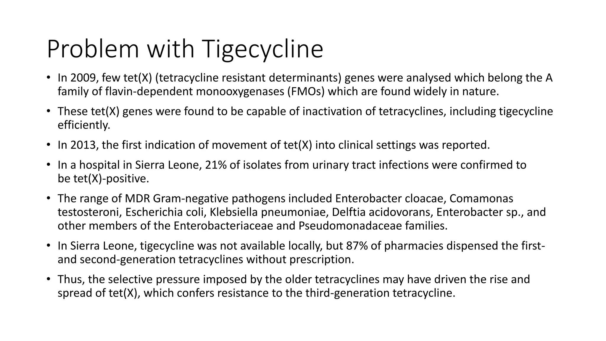 Antimicrobial Resistance and a case study on Tigecycline.pptx