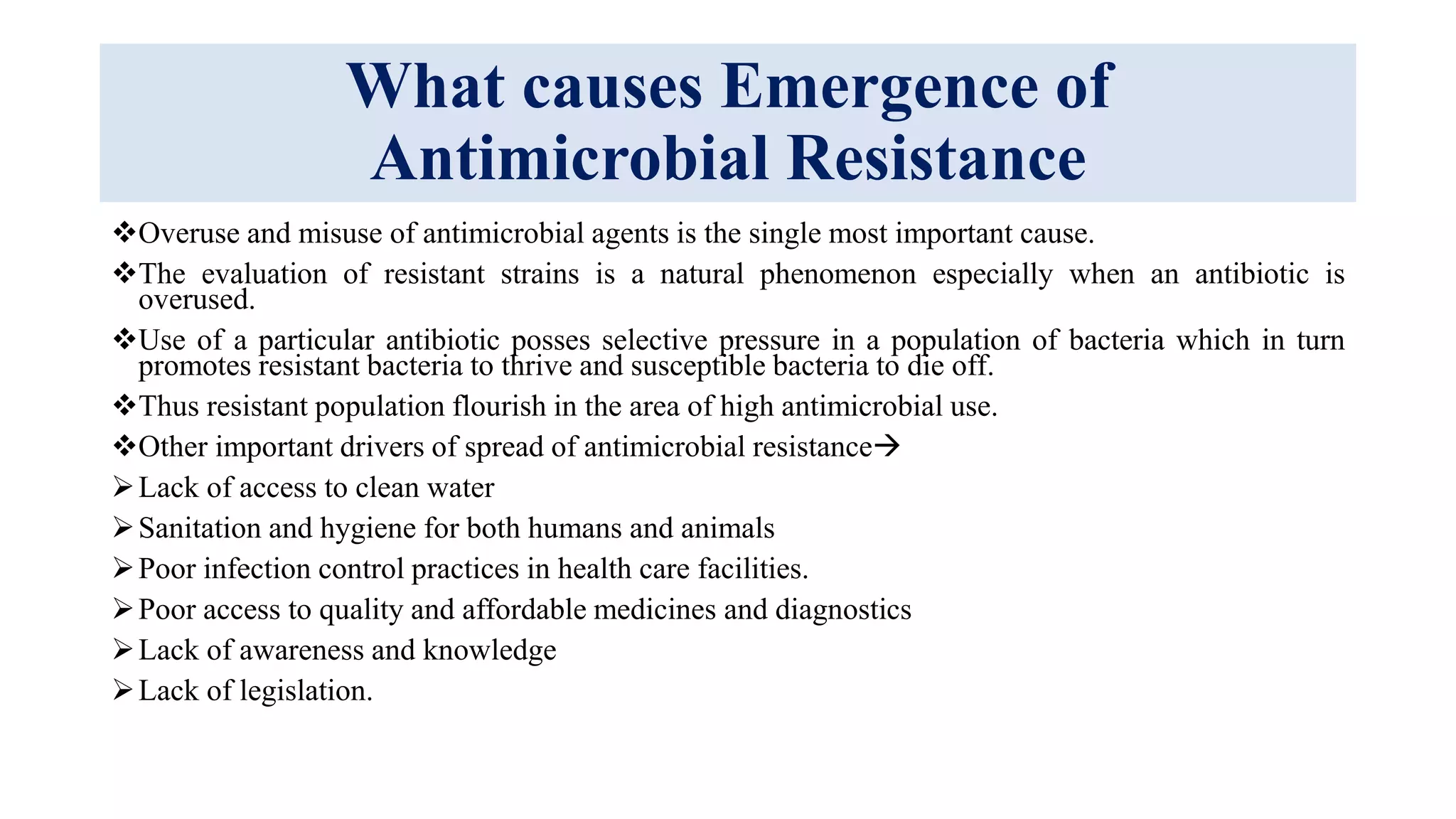 Antimicrobial resistance in bacteria | PPTX