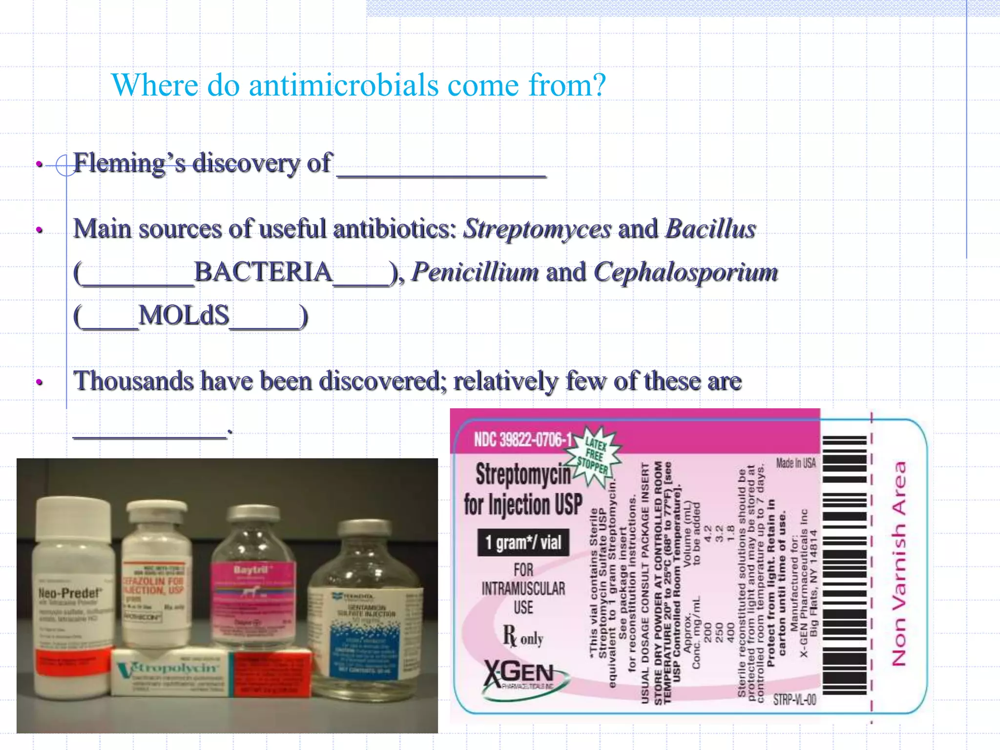Basics of Antimicrobial Drugs | PPT