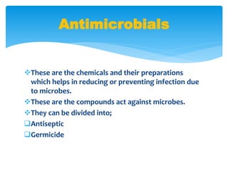 Antimicrobials | PDF