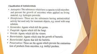 Antimicrobials and astringents | PPTX