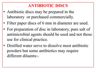 Antimicrobial sensitivity test | PPTX