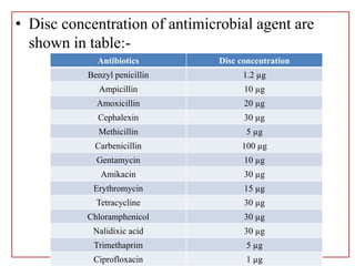 Antimicrobial sensitivity test | PPTX